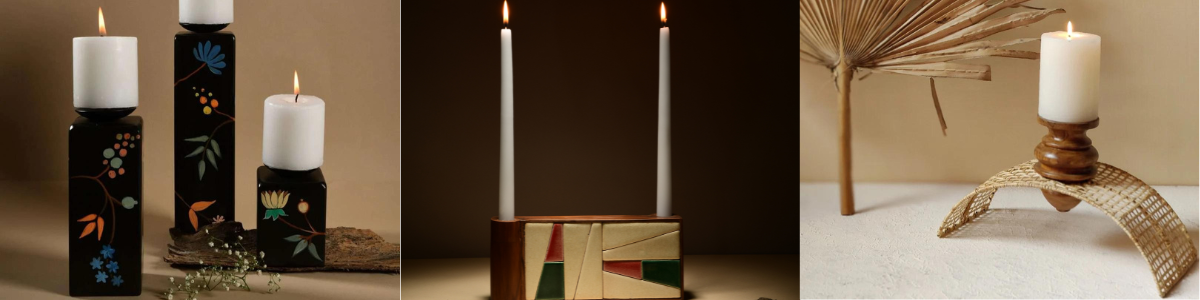 Handcrafted Candle Holders | Elegant Designs for a Cozy Atmosphere – opaquestudio.in