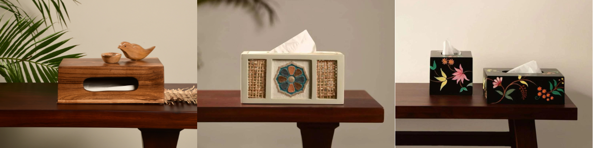 Handcrafted Tissue Boxes | Functional & Elegant Decor by Opaque Studio ...