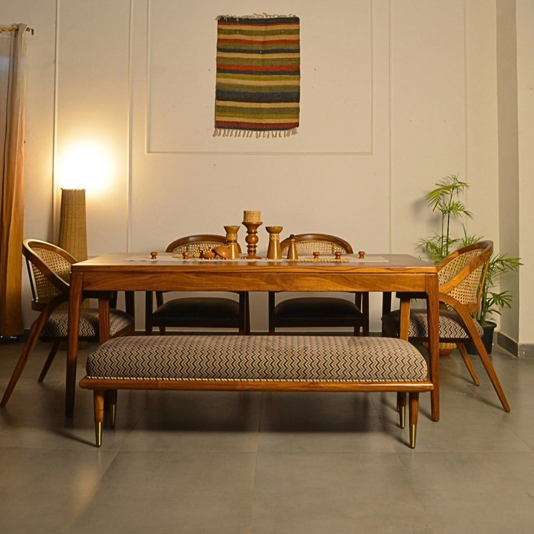 6 Seater Kav Dining Table Set – opaquestudio.in