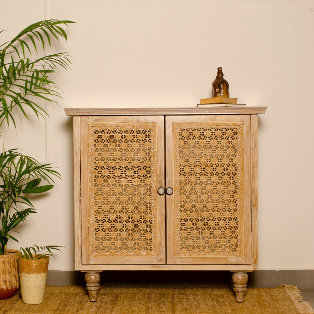 Handcrafted Wood & Cane Storage Cabinets | Shop Now at Opaque Studio ...