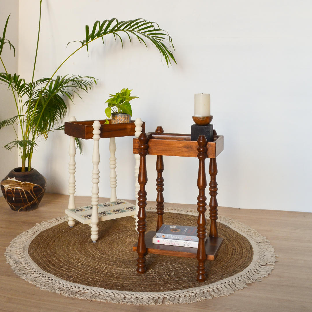 Modish Teakwood End Table | Elegant & Modern Tables By Opaque Studio ...
